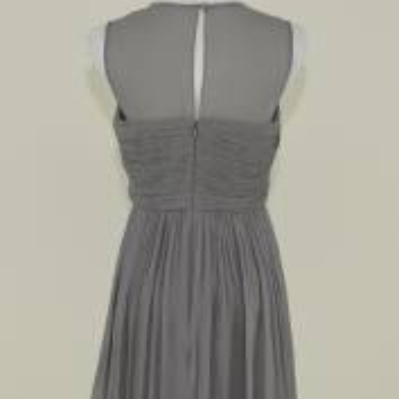J. Crew | Dresses | Jcrew Graphite Clara Silk Chiffon Formal Dress ...